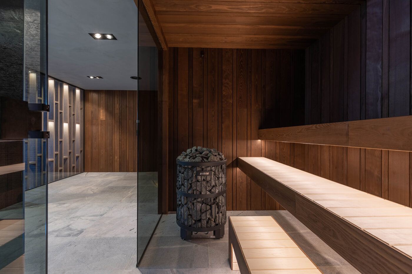 Sauna wall panels and bench boards - Thermory